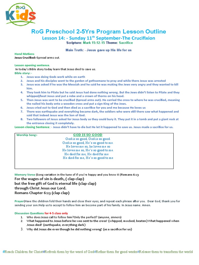 Lesson 14. The Crucifixion | PDF | Jesus | Crucifixion