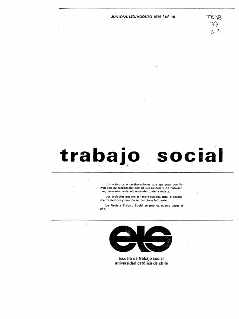 Evolución Historica Del Trabajo Social Nidia Alwyn | PDF | Trabajo ...