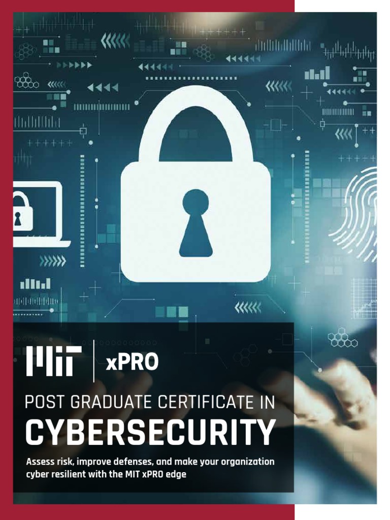 Brochure MIT XPRO Cybersecurity Professional Certificate Batch 6 | PDF