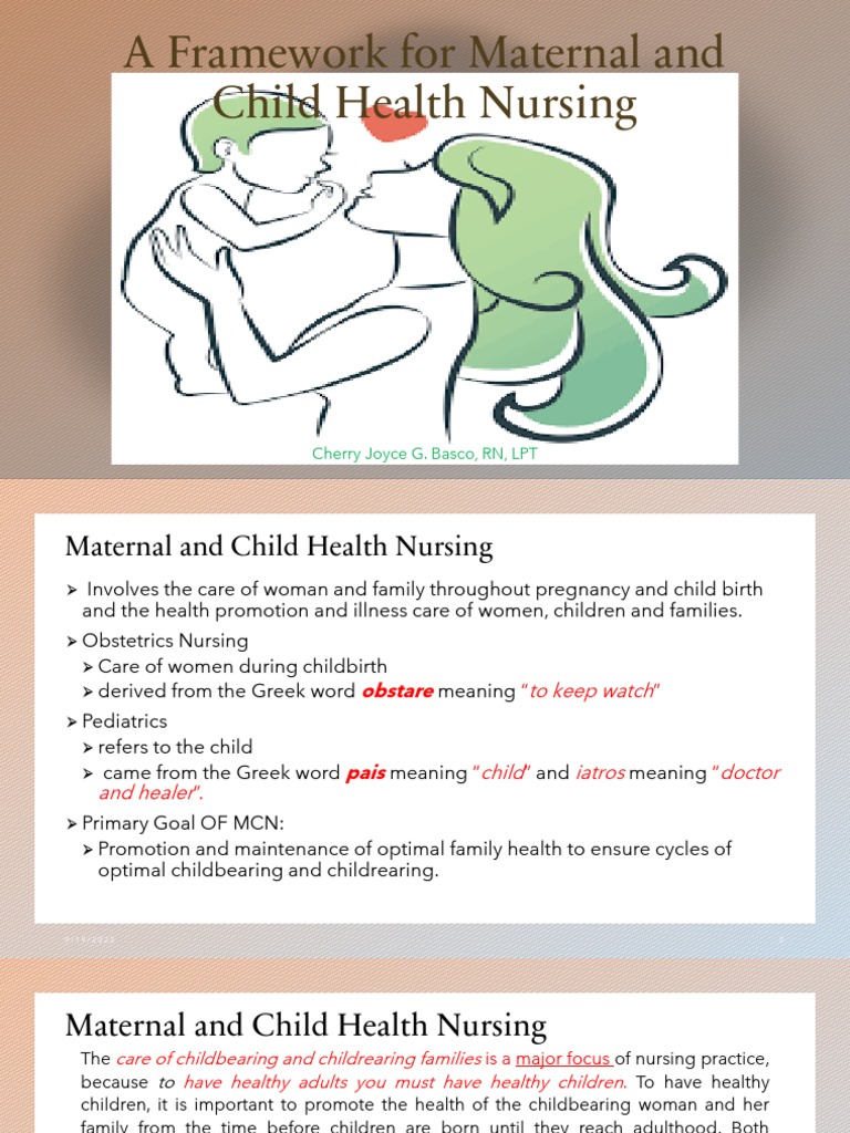 A Comprehensive Framework for Understanding Maternal and Child Health ...