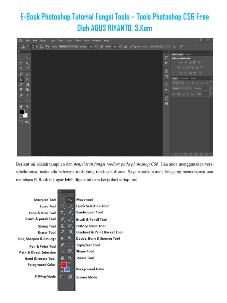 Fungsi Tools di Photoshop CS6 | PDF | Karier & Perkembangan | Seni