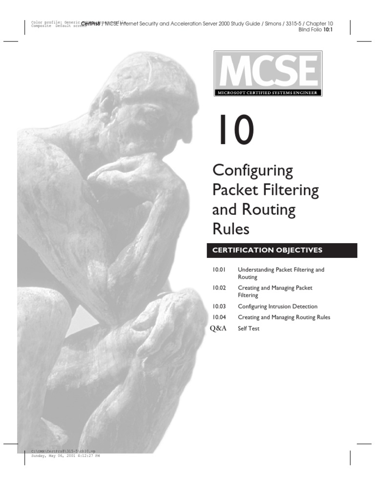 Configuring Packet Filtering and Routing Rules | PDF | Port (Computer Networking) | Firewall ...