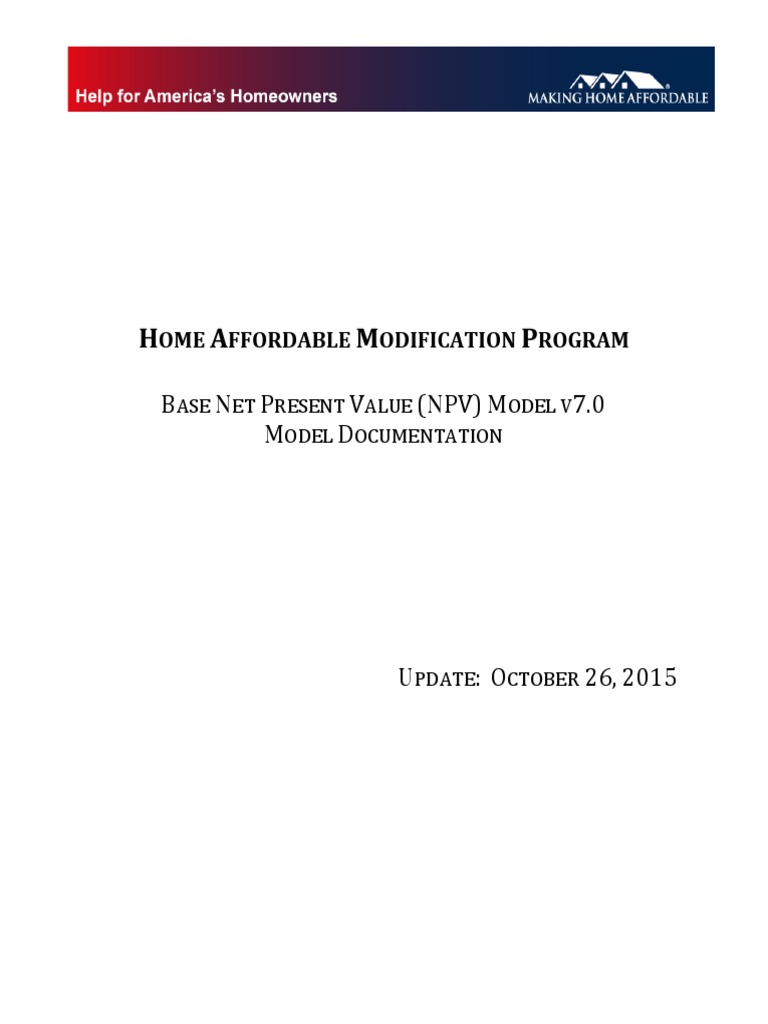 Base N PV Model Documentation V 7 | PDF | Mortgage Loan | Net Present Value