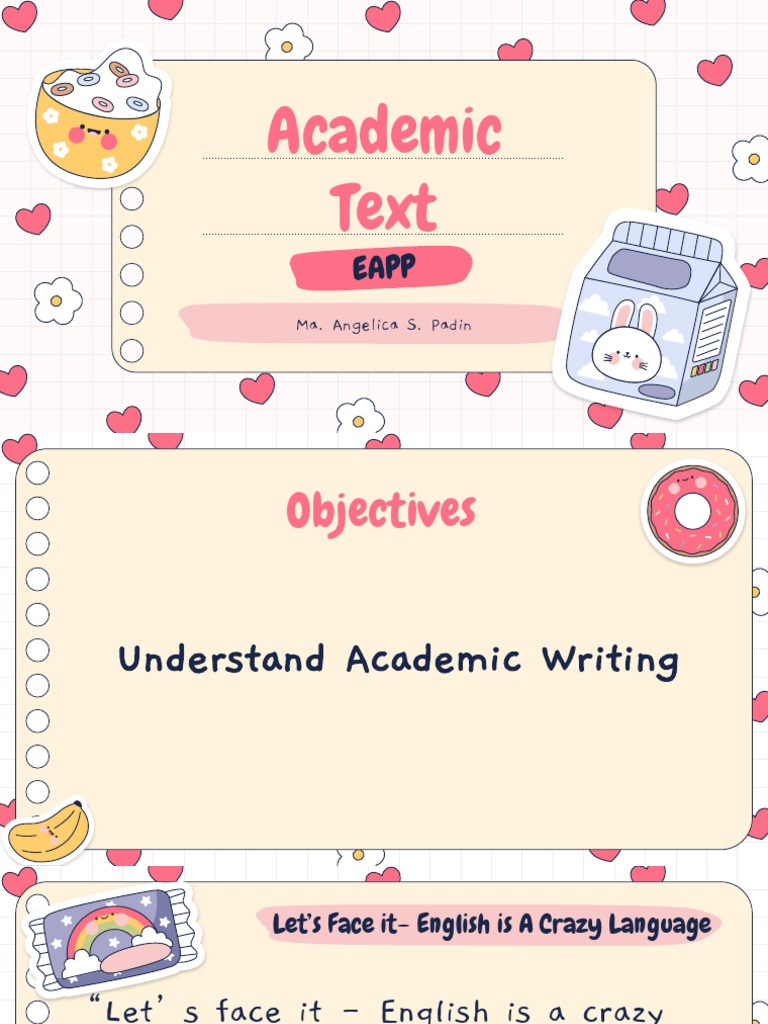 EAPP Overview of Academic Writing-1 | Download Free PDF | Cognition ...