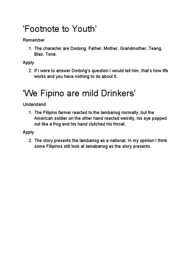 Short Story (Reading Comprehension) | PDF