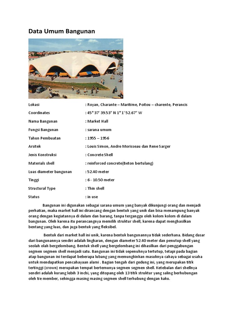 Struktur Atap Bentang Lebar Shell | PDF | Griya & Taman | Seni