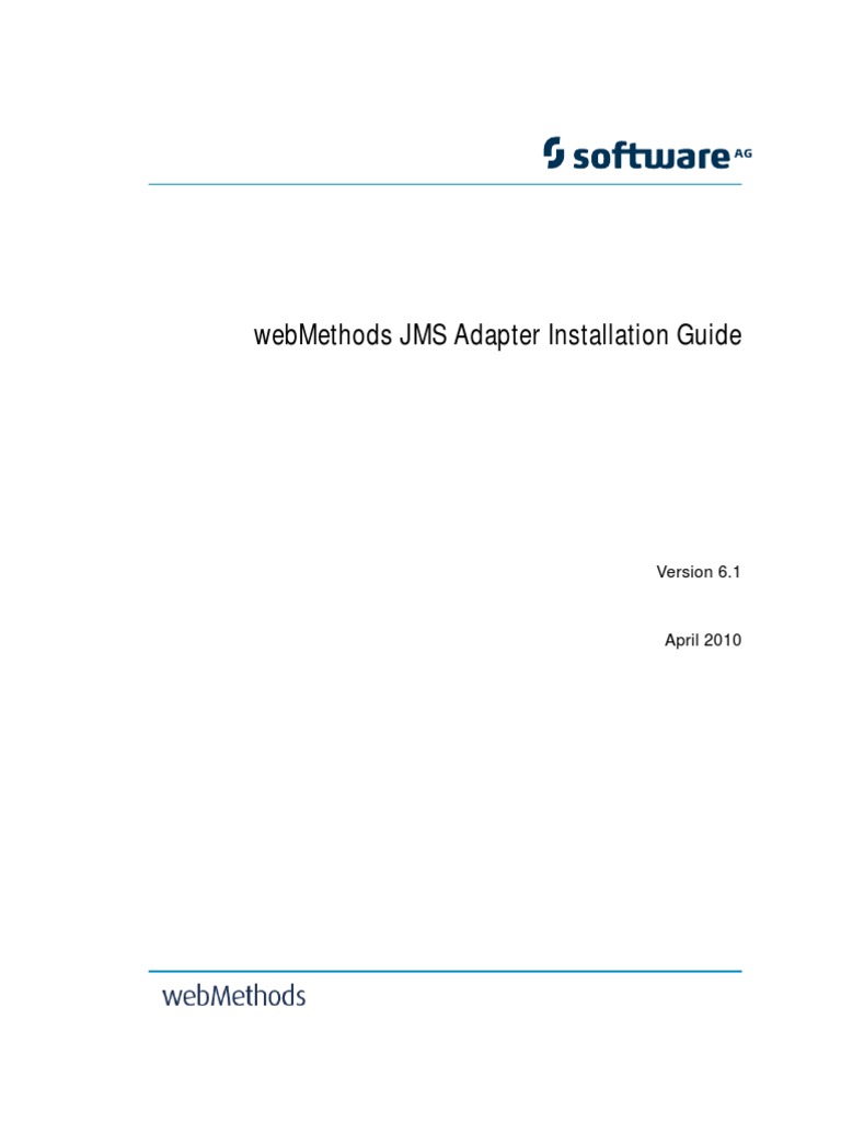 6-1 JMS Adapter Install Guide | PDF | Java (Programming Language) | License