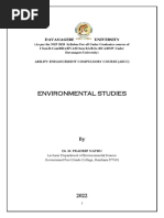 Environmental Studies Notes For Ug 1st Sem PDF | PDF