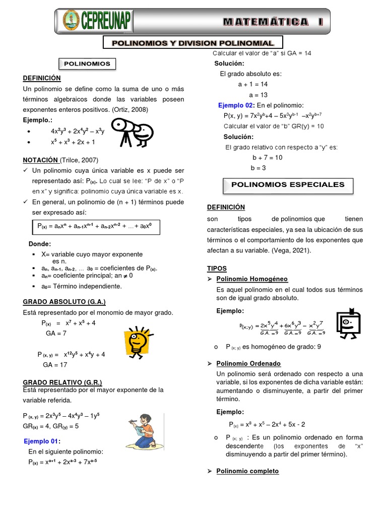 División Polinomial: Métodos y Ejemplos | PDF | División (Matemáticas ...