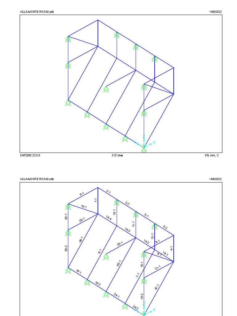 Sap2000 Model Reference Picture Pdf Pdf