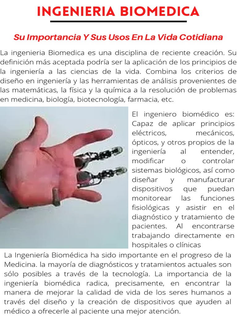 Ingenieria Biomedica | PDF | Ingeniería Biomédica | Ingeniería
