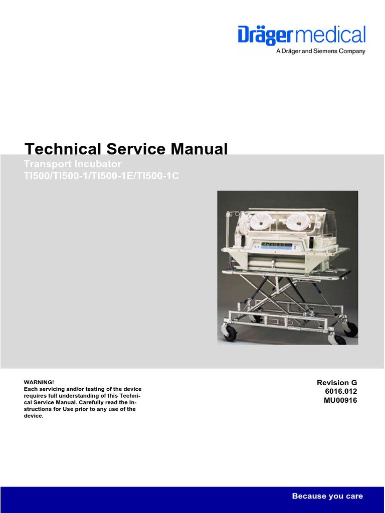 MS Incubadora Drager Modelo TI500 | PDF | Mains Electricity | Temperature