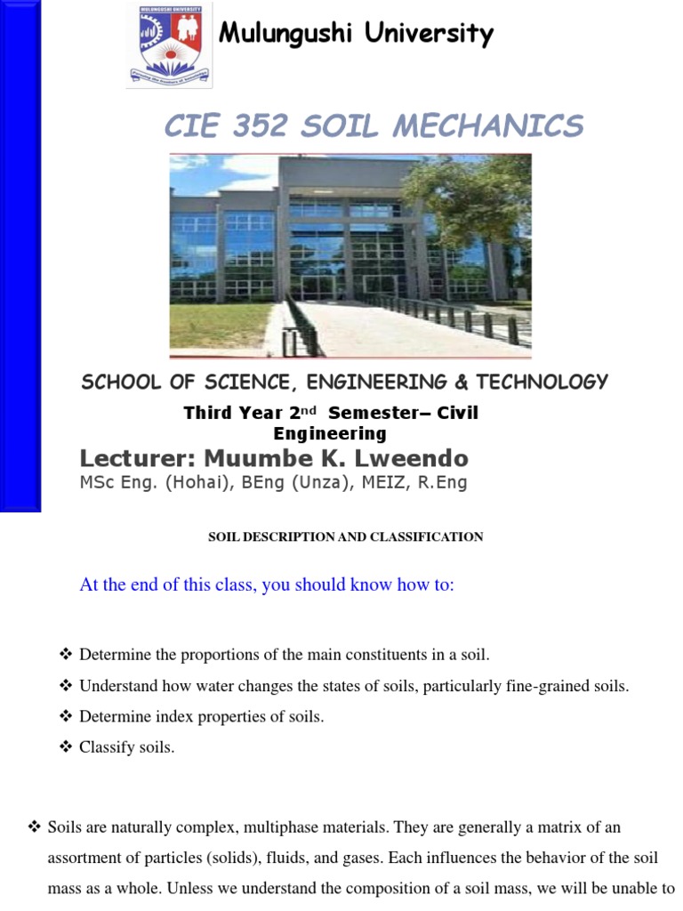 1-Fundamental Concepts of Soil Mechanics - Lecture2&3 | PDF | Natural Materials | Soil
