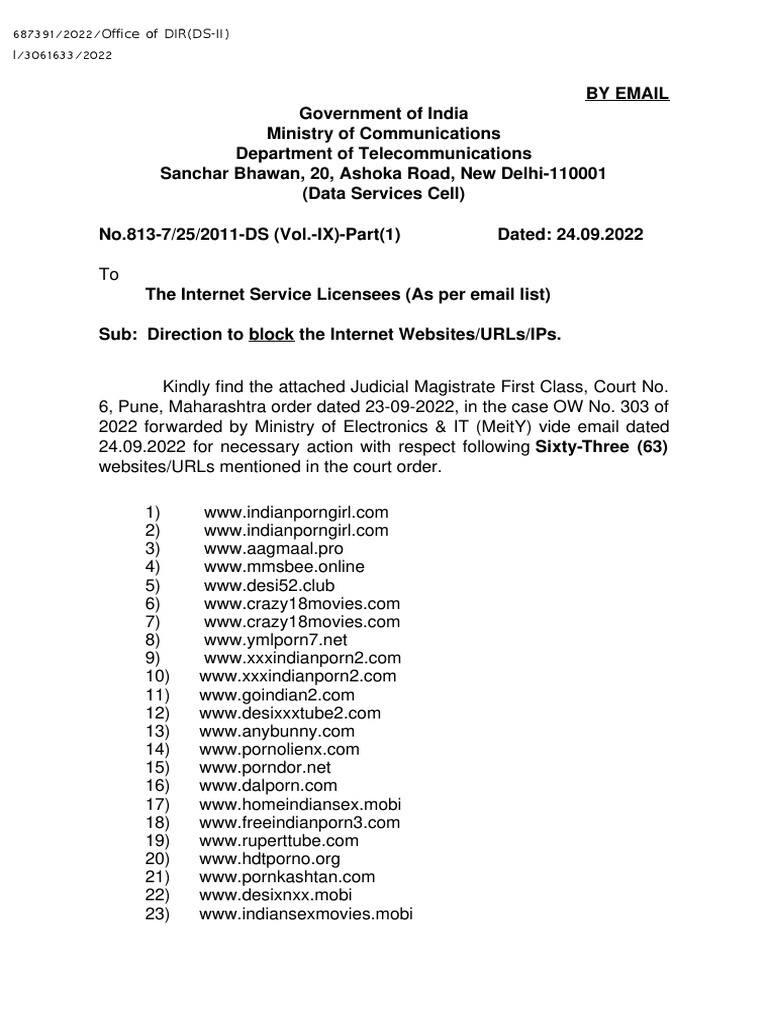 Letter To ISP 24-09-2022 OW 303 of 2022 | PDF | Telecommunications Law ...