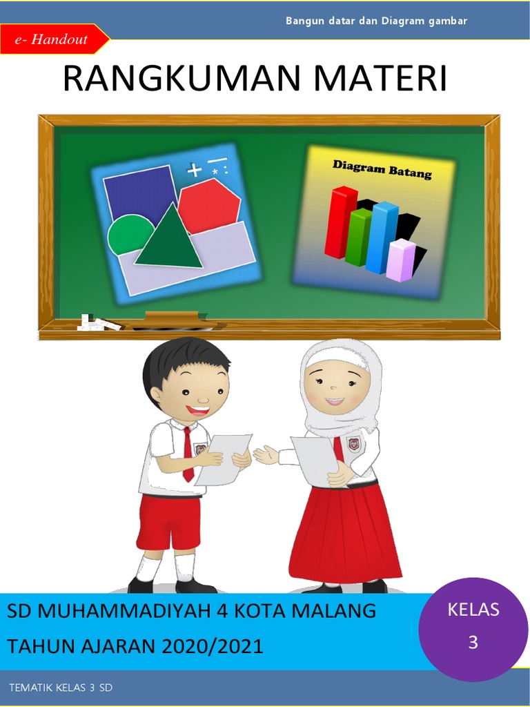 Rangkuman Materi Bangun Datar Dan Diagram Gambar | PDF