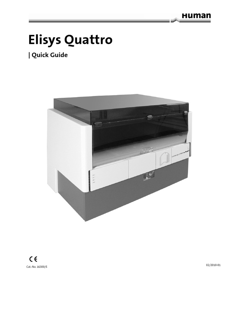 Quick Guide - Elisys Quattro | PDF | Assay | Computer Science