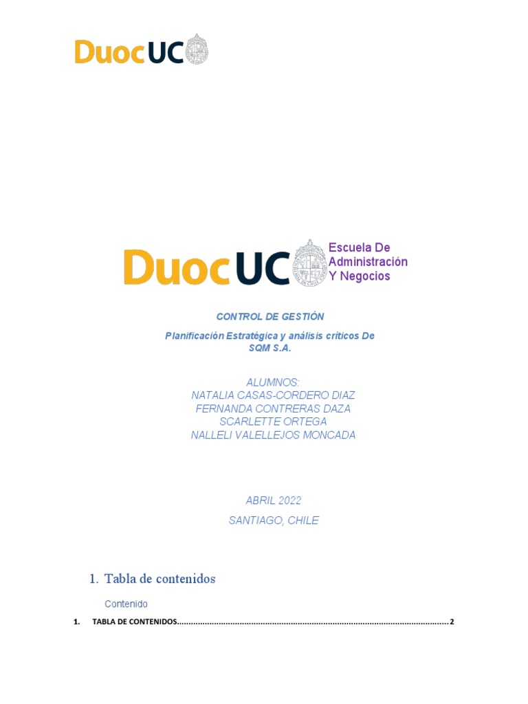 Informe Soquimich Segunda Parte | PDF | Business | Agua