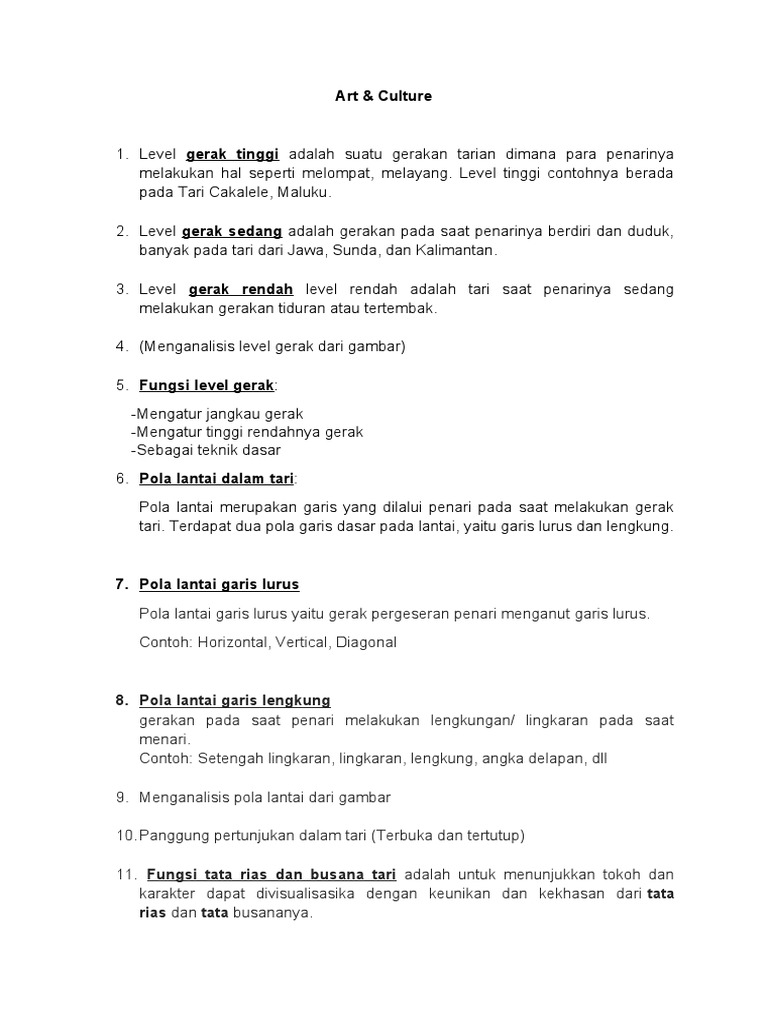 Belajar PTS Art N Culture | PDF