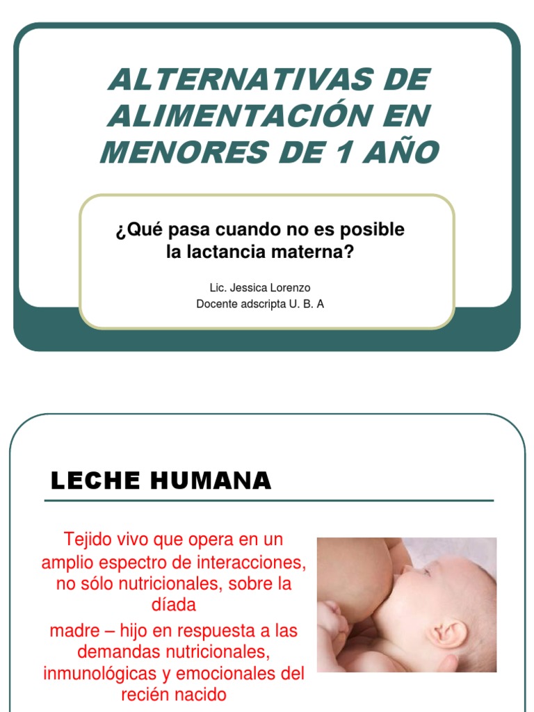 Fórmulas Lácteas | PDF | Leche | Amamantamiento