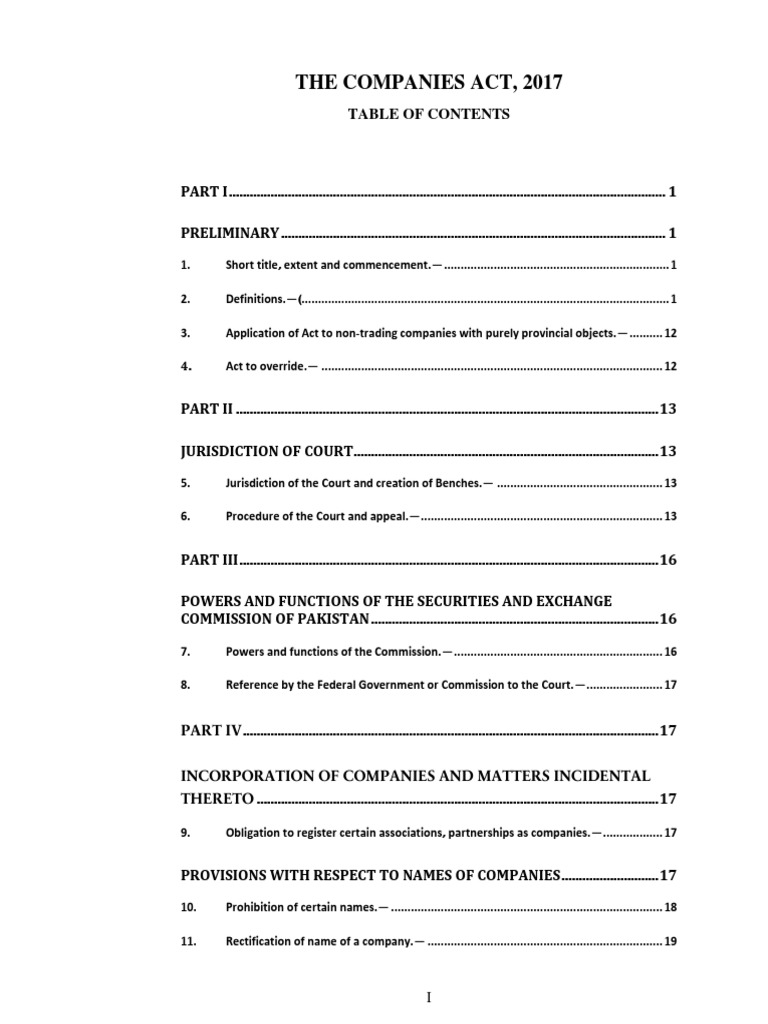 The Company Act 2017 Updated 18.8.2022 | PDF | Liquidation | Corporations