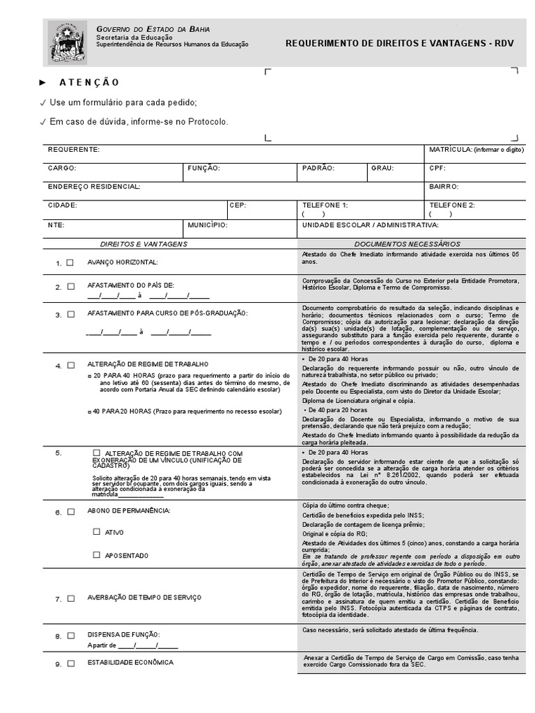 RDV Atualizado | Download grátis PDF | Pós-graduação
