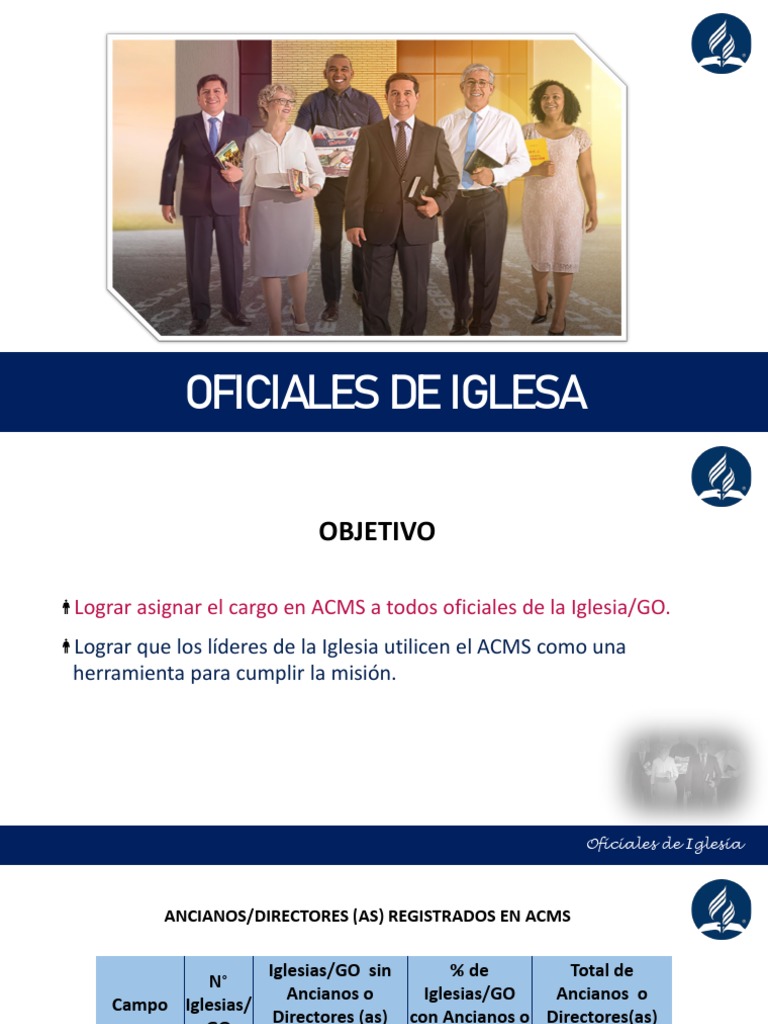 Oficiales de Iglesia en ACMS | PDF