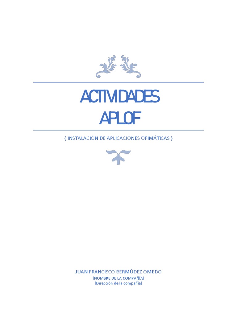 Guía de Aplicaciones Ofimáticas | PDF | Software de la aplicacion | Microsoft Office