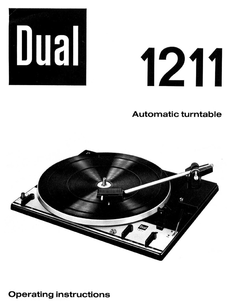 Dual 1211 Owners Manual | PDF