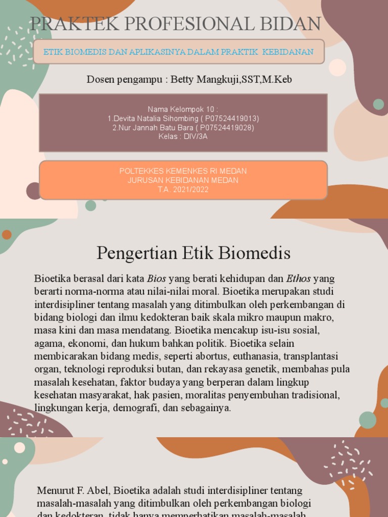 Praktek Profesional Bidan Kel 10 3a | PDF