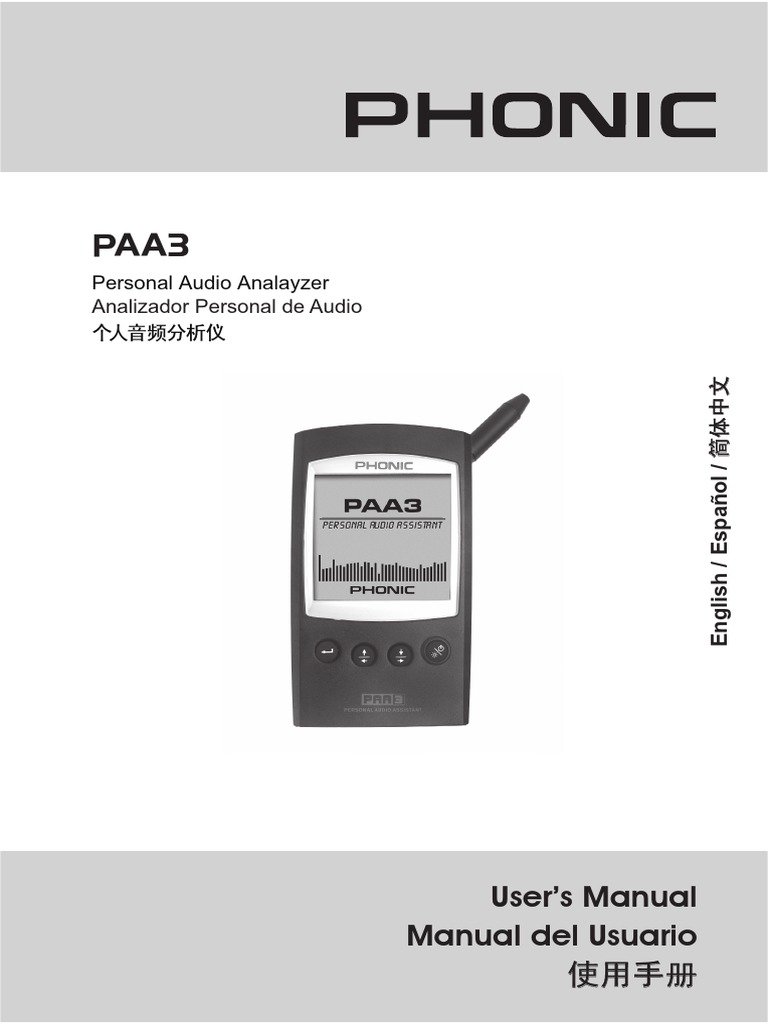 Phonic PAA3 | PDF