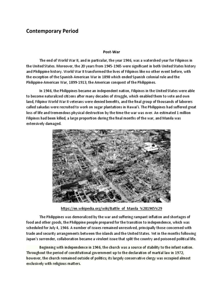 Contemporary Period | PDF | Government