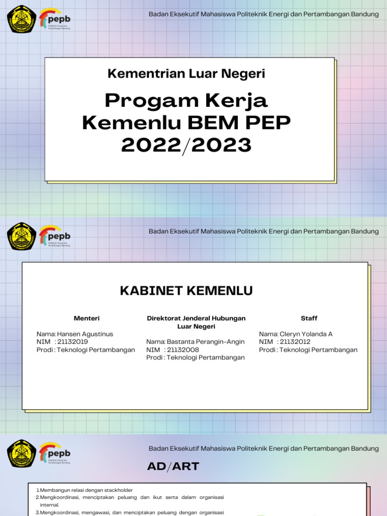 Kemenlu Pep Bandung 20222023 | PDF