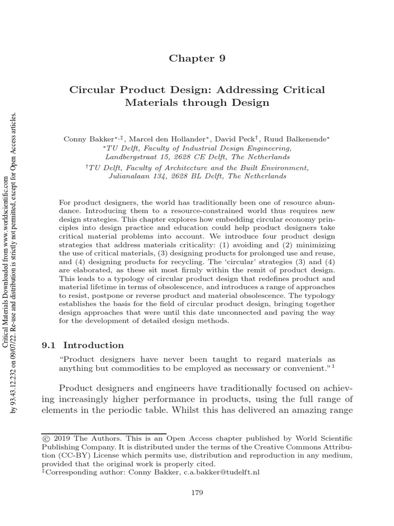 Circular Product Design - Addressing Critical Materials Through Design ...