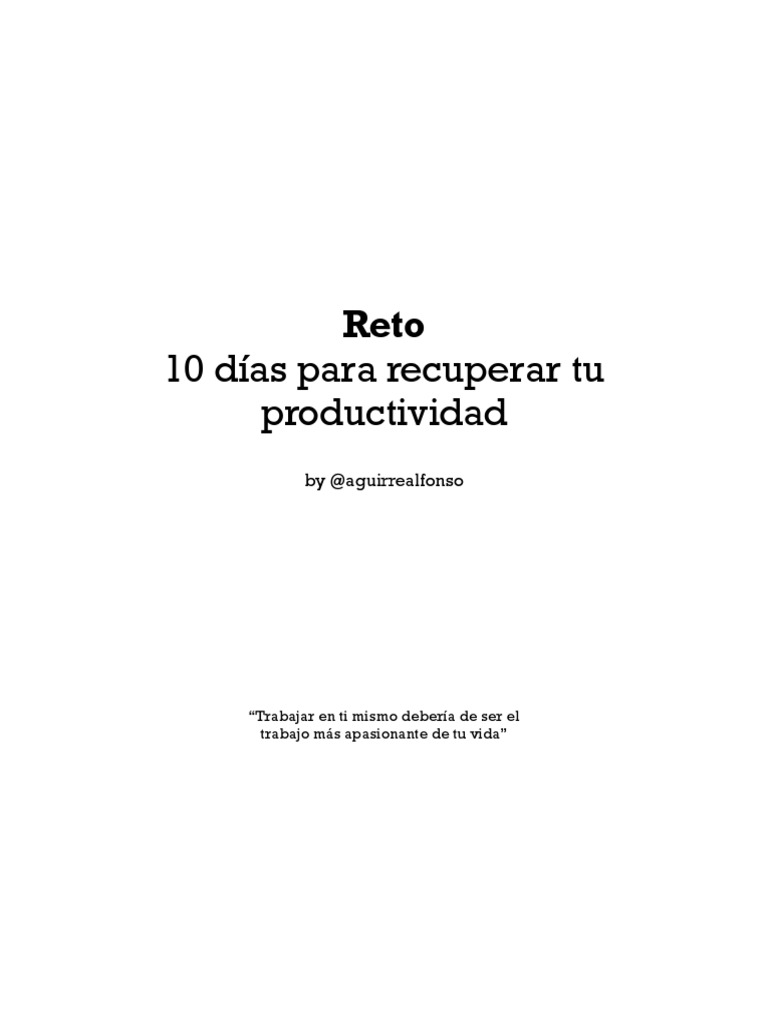 Workbook Reto Septiembre | PDF