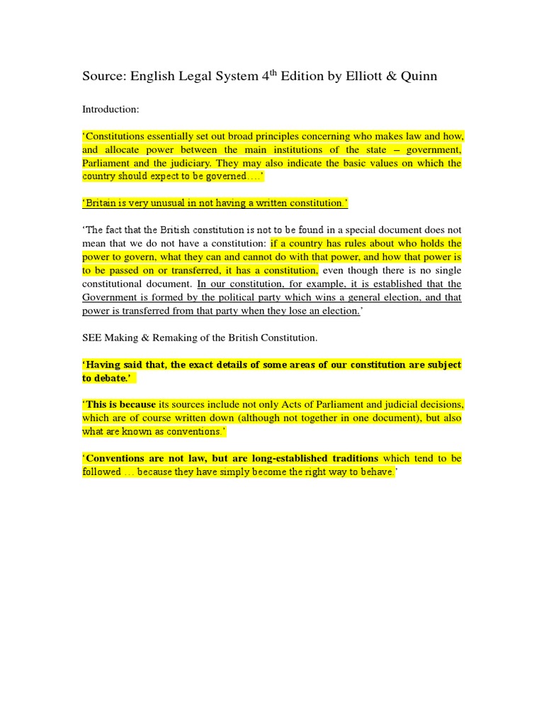 002 The English Legal System | PDF | Constitution | Rule Of Law