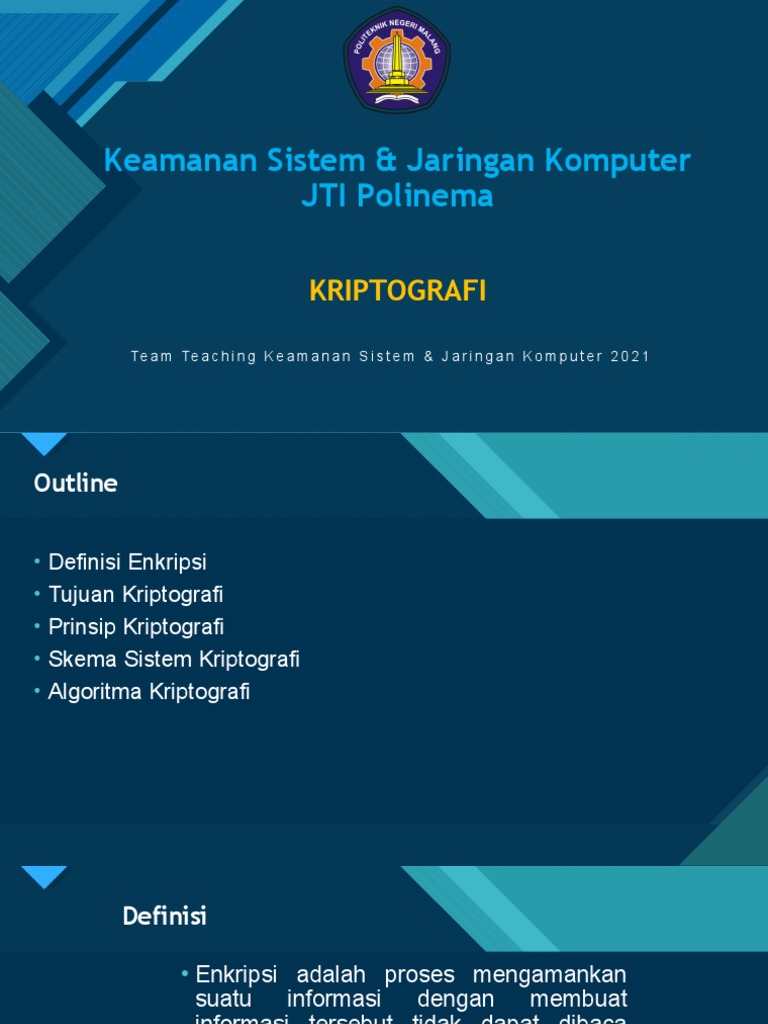 Pertemuan 5 - Kriptografi | PDF