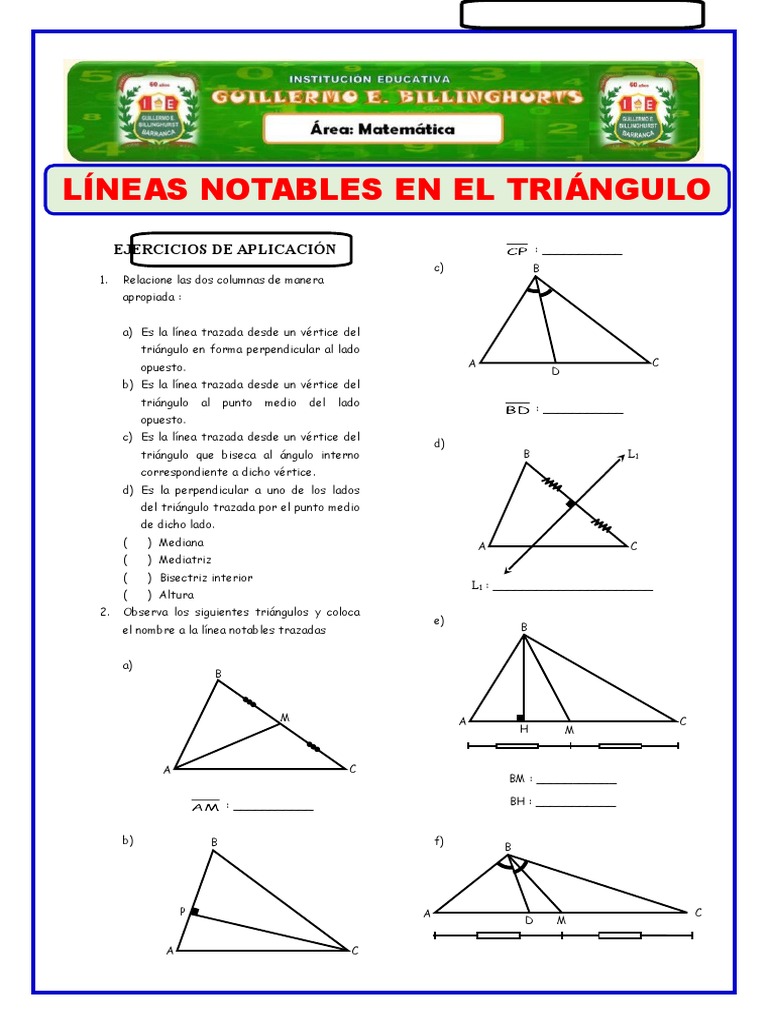 Lineas Notables en El Triangulo | PDF