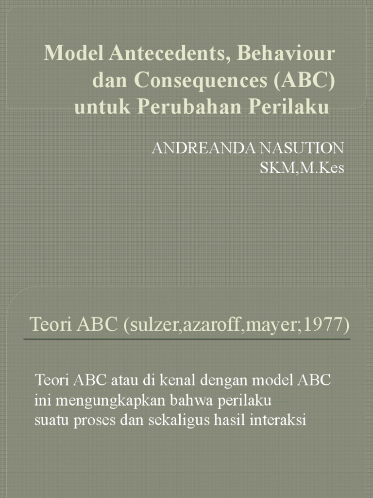 ABC Model | PDF