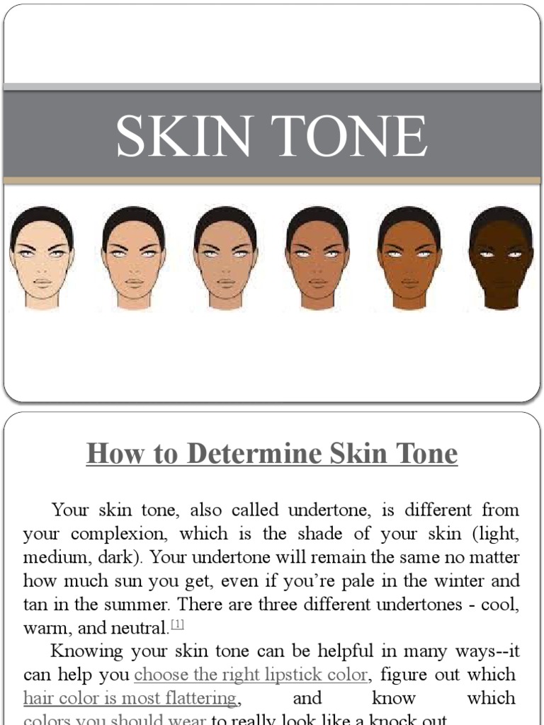 Skin Tone | PDF | Human Skin Color | Brown