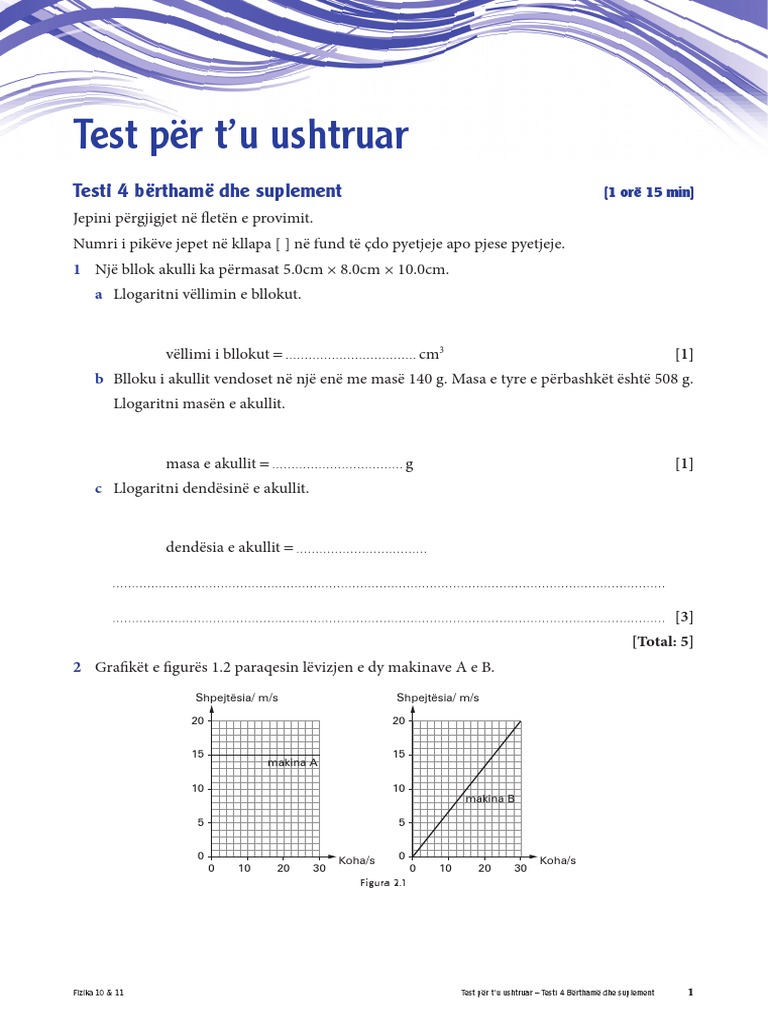 Fizika 10 & 11 - Test 4 | PDF