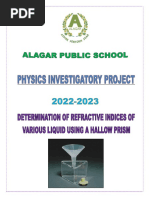 Hollow Prism - Physics Investigatory Project Class 12 CBSE | PDF ...