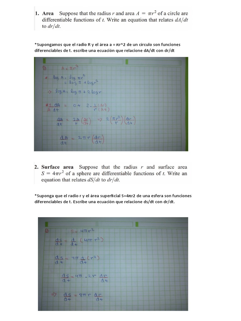 Ejercicios Mate 1 Ale 2 | PDF