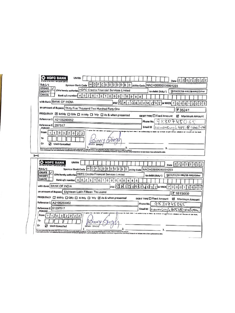 Fresh Form in A4 Paper | PDF | Banking | Financial Services