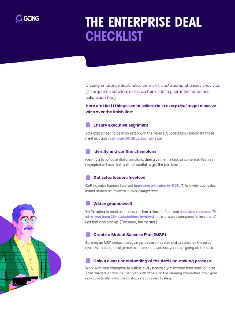 The Enterprise Deal Checklist | PDF | Leadership | Evaluation