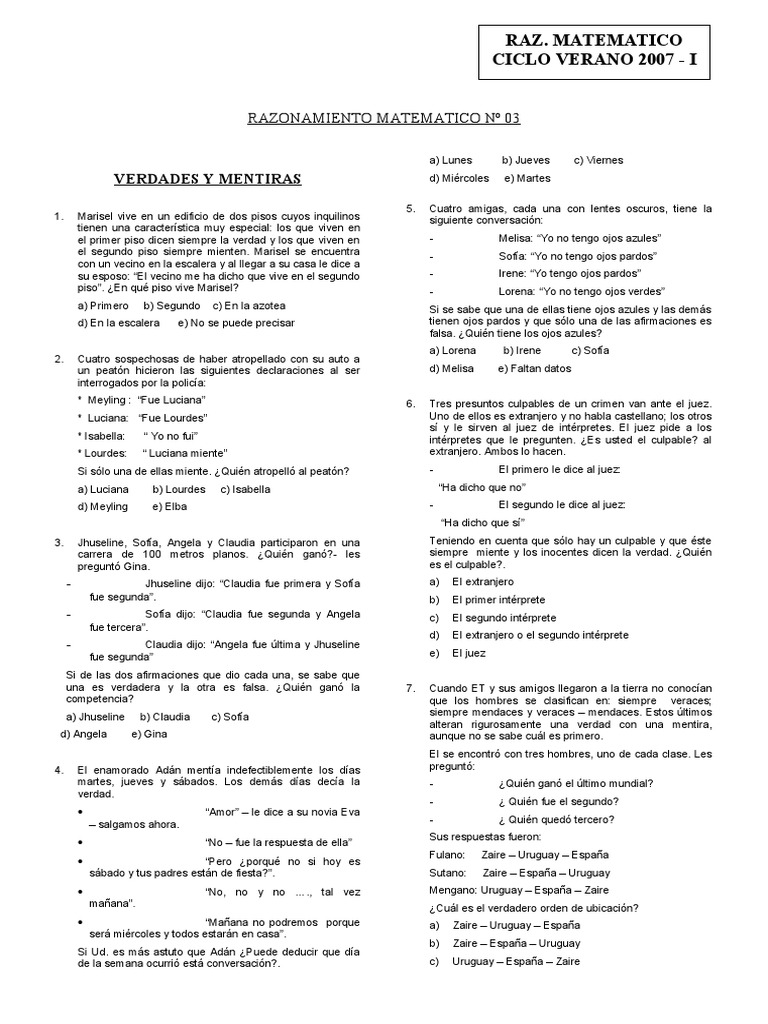 Verdades Y Mentiras Pdf