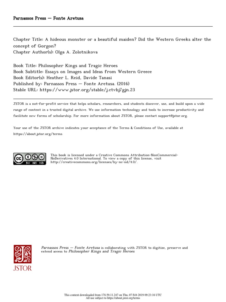 A Hideous Monster or A Beautiful Maiden | PDF | Medusa | Greek Mythology