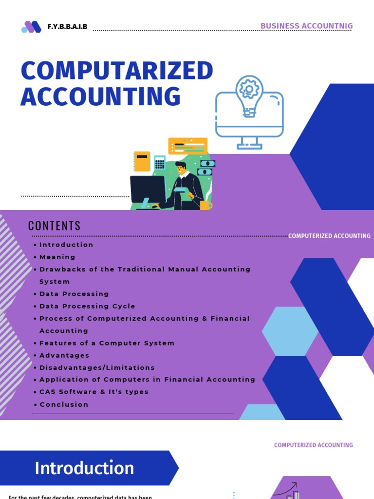 Computarized Accounting | PDF | Input/Output | Software