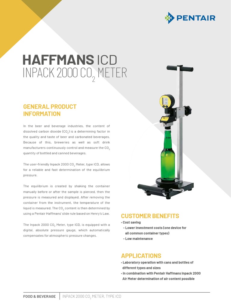 Inpack Digital Co2 Meter Icd Haffmans Leaflet v2107 en | PDF | Carbon ...