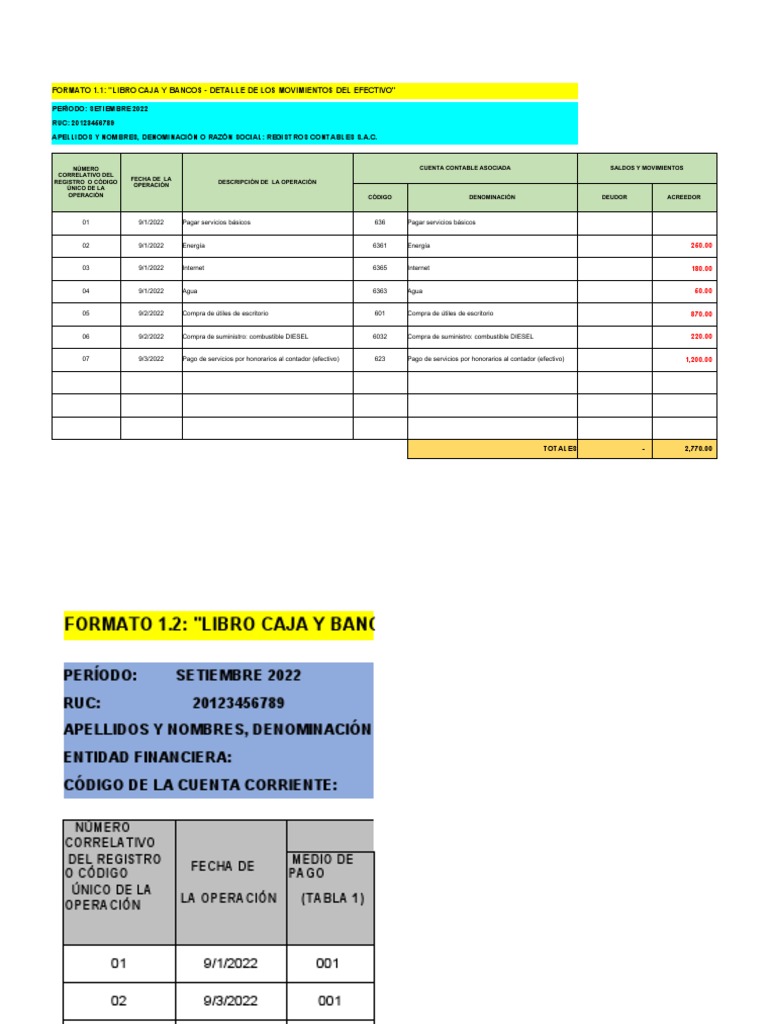 Libro Caja Y Bancos Sunat Camila Macalopu Pdf Contabilidad Bancos