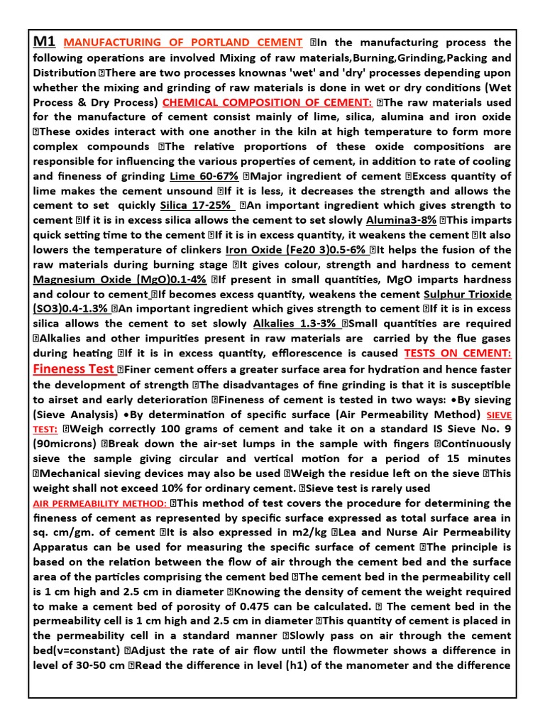 CTM 1 | PDF | Concrete | Cement